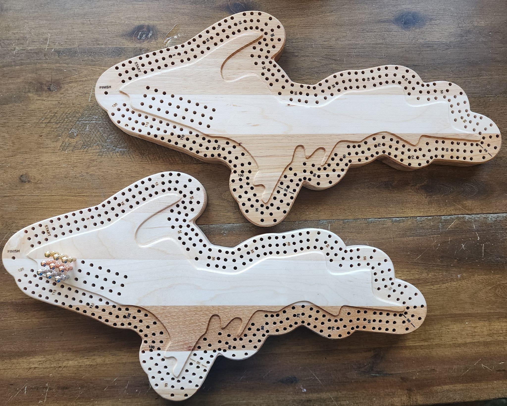 Michigan UP Cribbage Board – Autumn Acres Customs